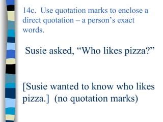 7P EOL Rules For Quotation Marks PPT