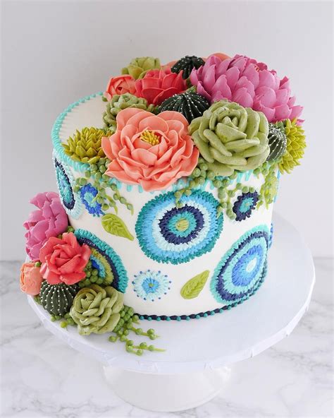 ≡ Embroidery Cakes By Leslie Vigil Will Bring You Joy 》 Her Beauty