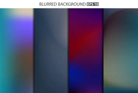 여러 추상 창조적인 개념 벡터 배경 세트를 흐려 웹 및 모바일 응용 프로그램 예술 그림 서식 파일 디자인 비즈니스 Infographic와 소셜 미디어 현대 장식 0명에 대한