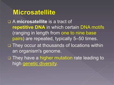 Microsatellite Pptx Genetics Science