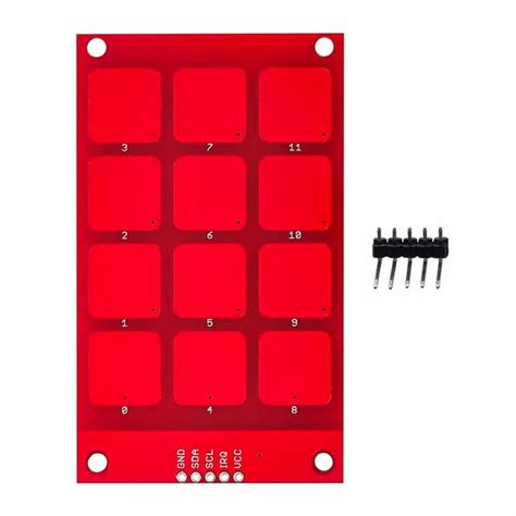 Kgota Mpr121 Capacitive Touch Sensor Module I2c Interface 3x4 Buttons Keys Keyboard Capacitive