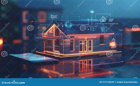Iot System Connected To Smart Home Via 5g Mobile Internet Phone App