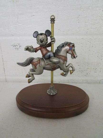 Disney Chilmark Mickeys Carousel Ride Limited Edition Pewter Figurine