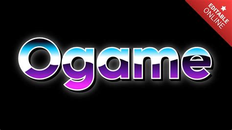 Ogame Arcade Text Effect Generator