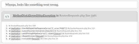 Php Method Not Allowed Laravel Validation Post Stack Overflow