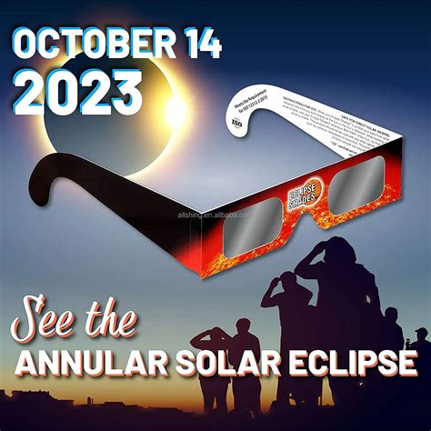 Wholesale Iso Certified Solar Eclipse Glasses Customized Design Eclipse Viewing 3d Paper Glasses