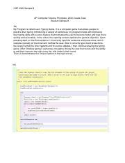 Ap Computer Science Principles 2020 Create Performance Task Sample B Pdf CSP 2020 Sample B AP