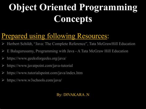 1 Object Oriented Programming Using Java Oops Concepts Ppt