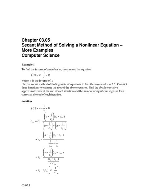 Mws Com Nle Txt Secant Examples Pdf Trigonometric Functions
