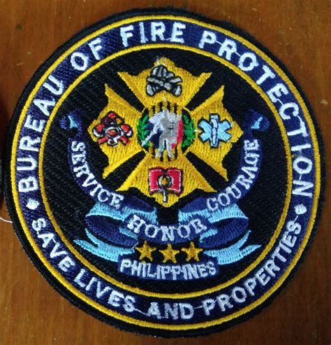 Bfp Official Logo Patch Tagum City
