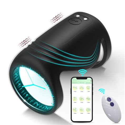 Bluetooth Male Masturbator Penis Delay Trainer Mens Vibrator Sex Toys