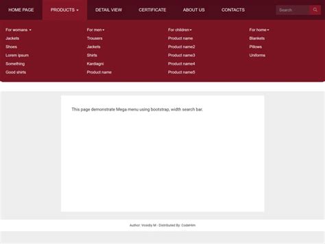 Bootstrap Navbars Code Snippets CodeHim