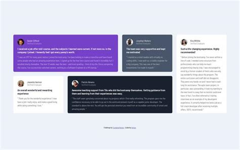 frontend mentor responsive grid section using css grid coding