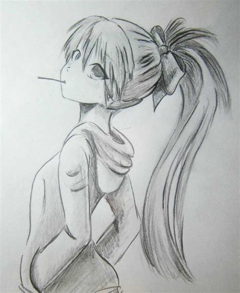 Картинки аниме для срисовки легкие и красивые для начинающих