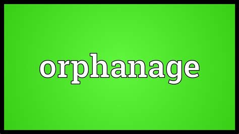 Orphanage Definition