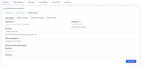 Woocommerce Integration Ninja Tables Woocommerce Table