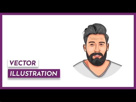 How To Draw A Beard In Illustrator