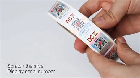 Custom Waterproof Trackable Qr Code Security Sticker Variable Running