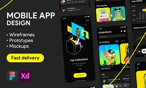 Design Mobile App Ui Ux Design Wireframe Design Figma Prototype By