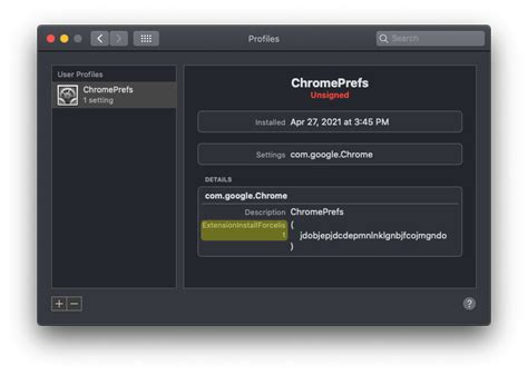 Remove Extensioninstallforcelist In Chrome On Mac