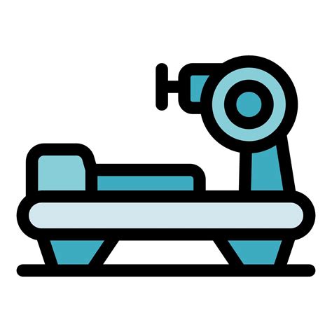 Modern Physiotherapy Table With Integrated Scanner Analyzing Patients