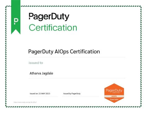Atharva Jagdale On Linkedin Pagerduty Certification Aiops