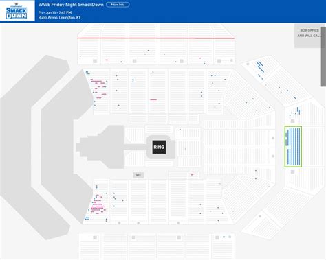 Rupp Arena Wwe Seating Chart Arena Seating Chart
