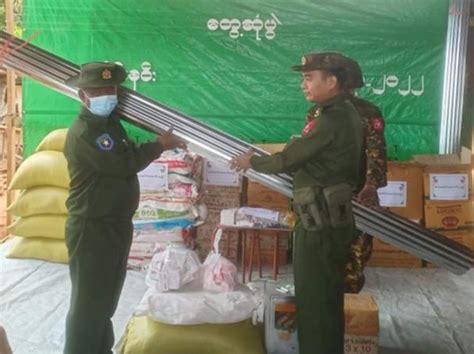 မိုင်းခုတ်မြို့၊ ဝမ်လုံ ၁ ကျေးရွာ၌ မီးလောင်ဆုံးရှုံးမှုဖြစ်ပွားခဲ့သော အိမ်ထောင်စုများအား အိမ