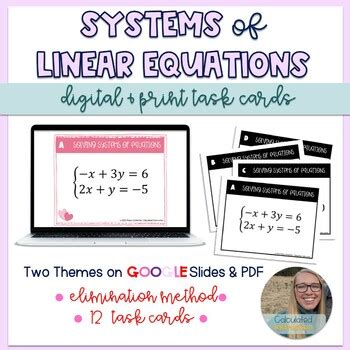 Solve Systems Of Linear Equations By Elimination By Calculated Instruction