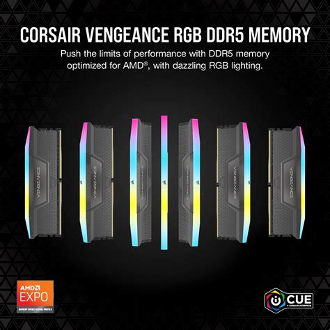 Corsair 64gb 2x32gb Ddr5 6000mhz Cl30 Vengeance Rgb Amd Expo Intel Xmp 3 0