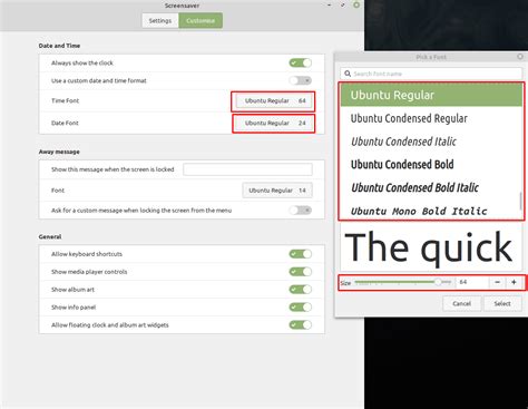 Linux Mint How To Show The Clock And An Away Message On The Lock Screen Technipages