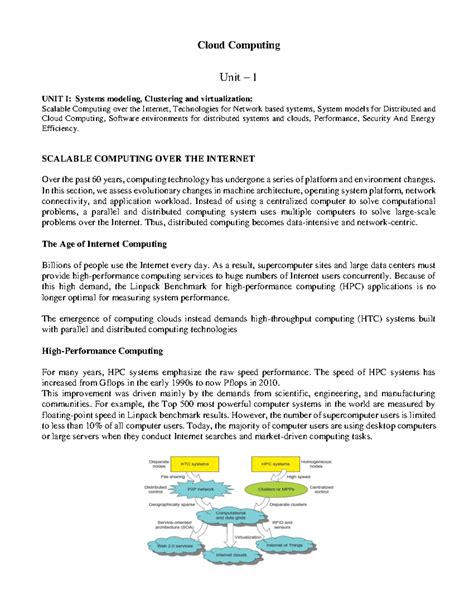 Unit 1 Cloud Computing Modified 18 11 2024 Cloud Computing Unit 1 Unit I Systems Modeling