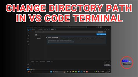 How To Change Directory Path In VS Code Terminal YouTube