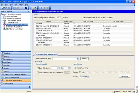 Cisco Dcnm Fundamentals Configuration Guide Release 41 Administering Auto Synchronization