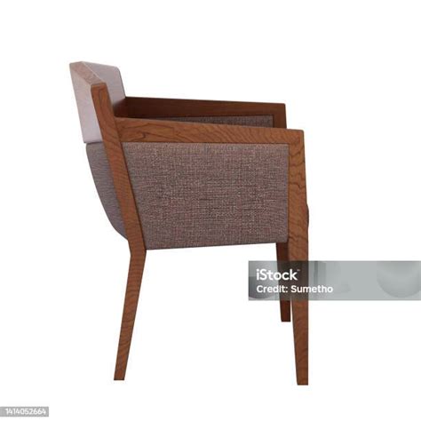 3d 가구 현대 목제 곡물 직물 백색 배경에 고립 된 단 하나 의자 식사를 위한 훈장 디자인 0명에 대한 스톡 사진 및 기타 이미지 Istock