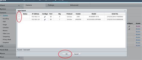 UNV Recorder External POE IPC Setup Web GUI