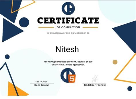 nitesh on linkedin excited to announce the completion of my html5