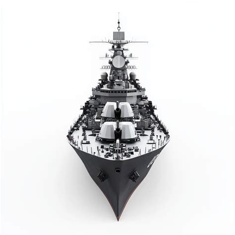 A 3d Depiction Of A Sleek Modern Gray Warship Navigating Calm Waters