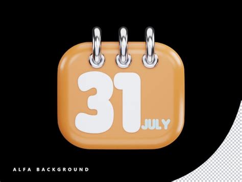 premium psd calendar 3d rendering vector icon illustration