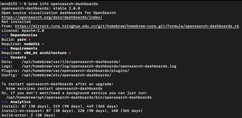 `brew Install Opensearch Dashboards` Not Support Mac Of M1 · Issue 1633 · Opensearch Project