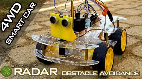 Arduino Obstacle Avoidance Smart Robot Car With Radar Youtube