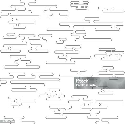 Awan Jepang Awan Cina Elemen Desain Tradisional Ilustrasi Stok Unduh