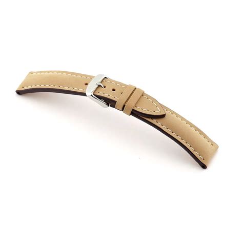 Rios1931 York Vintage Leather Watch Strap 175 Honey Chroonoo