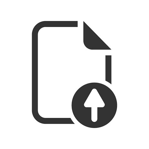 Premium Vector Upload File Icon