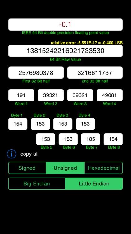 ieee 754 double precision floating point converter by daniel dallmann