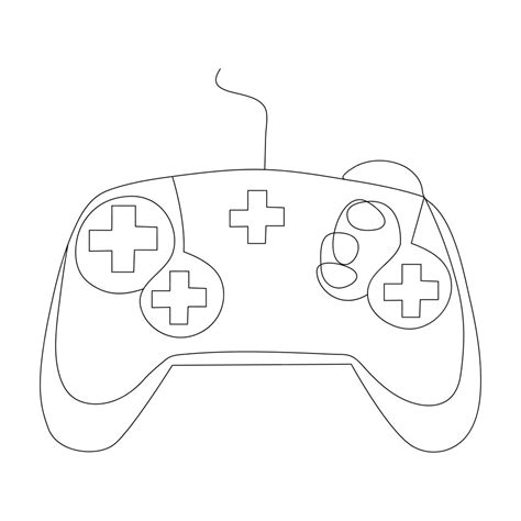 Premium Vector Continuous One Line Art Hand Drawing Of Game