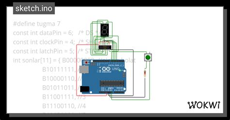 211 Shift Regestr Wokwi Esp32 Stm32 Arduino Simulator