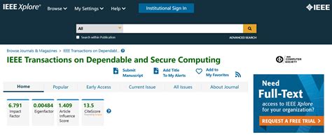 Ieee Transactions On Dependable And Secure Computing软件工程人必看