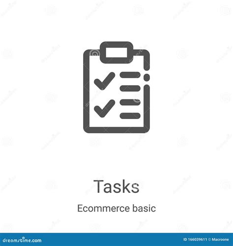 Daily Tasks Icon Line Style Symbol From Productivity Icon Collection