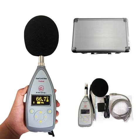 Vtsyiqi Class 1 Noise Meter Integrating Decibel Meter Professional Cla